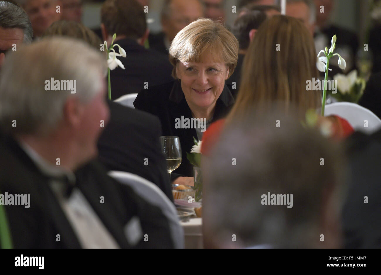 German Chancellor Angela Merkel attends the annual dinner of the ...