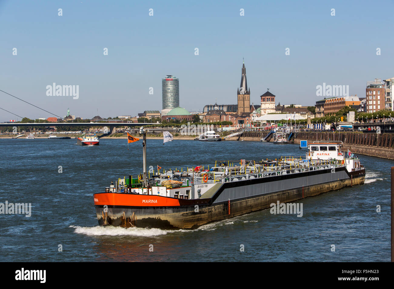 River rhine freight barge hi-res stock photography and images - Alamy