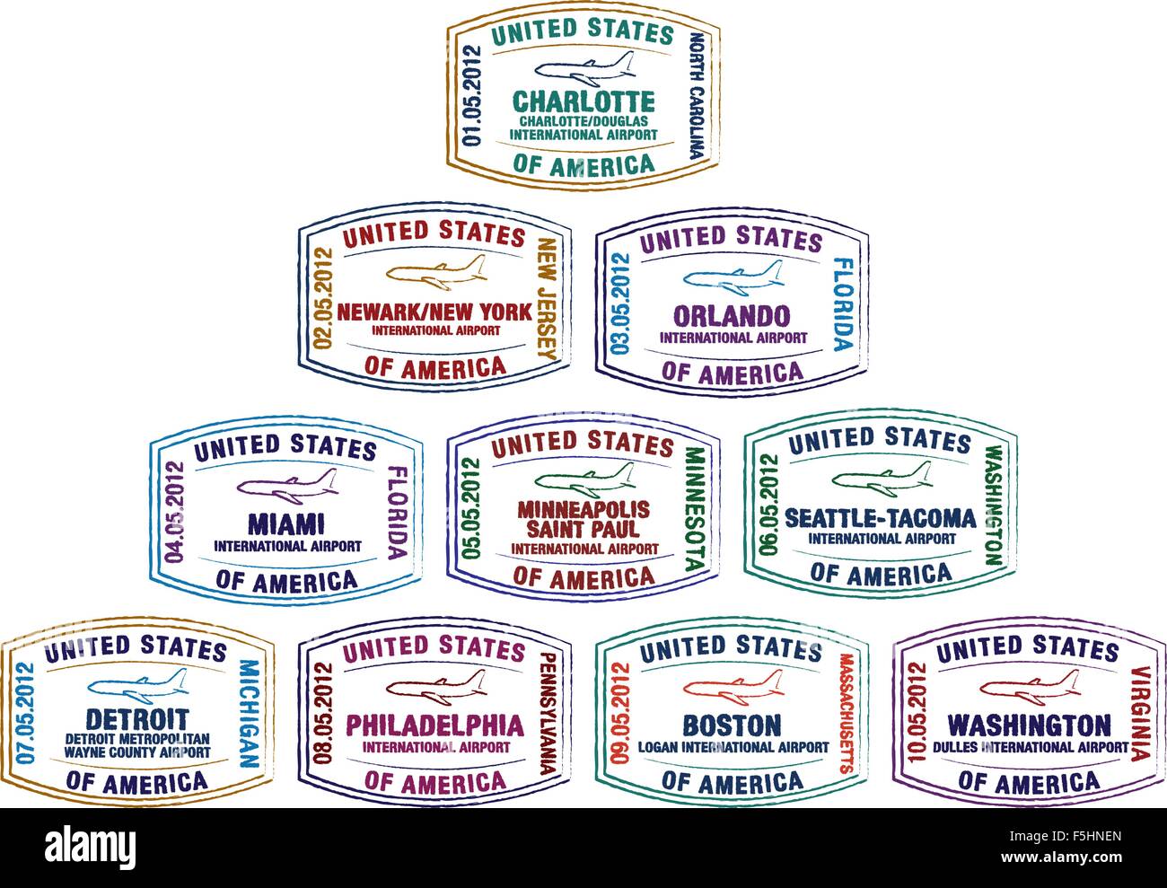 European Passport Stamps