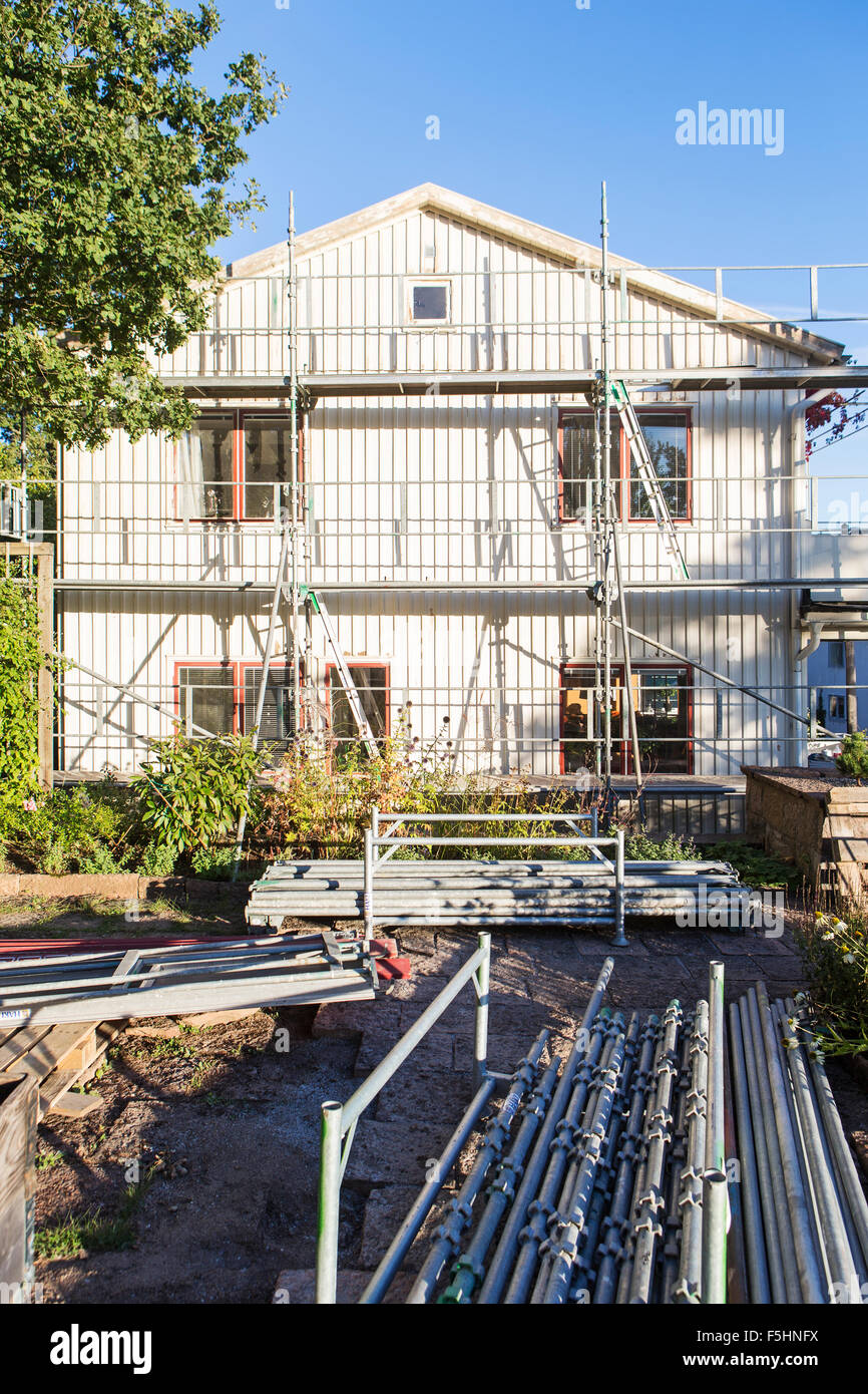 Scaffolding House High Resolution Stock Photography and Images - Alamy