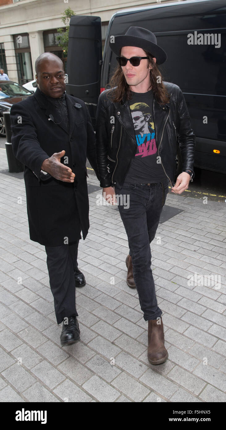 James Bay pictured arriving at the Radio 1 studios to perform on the ...