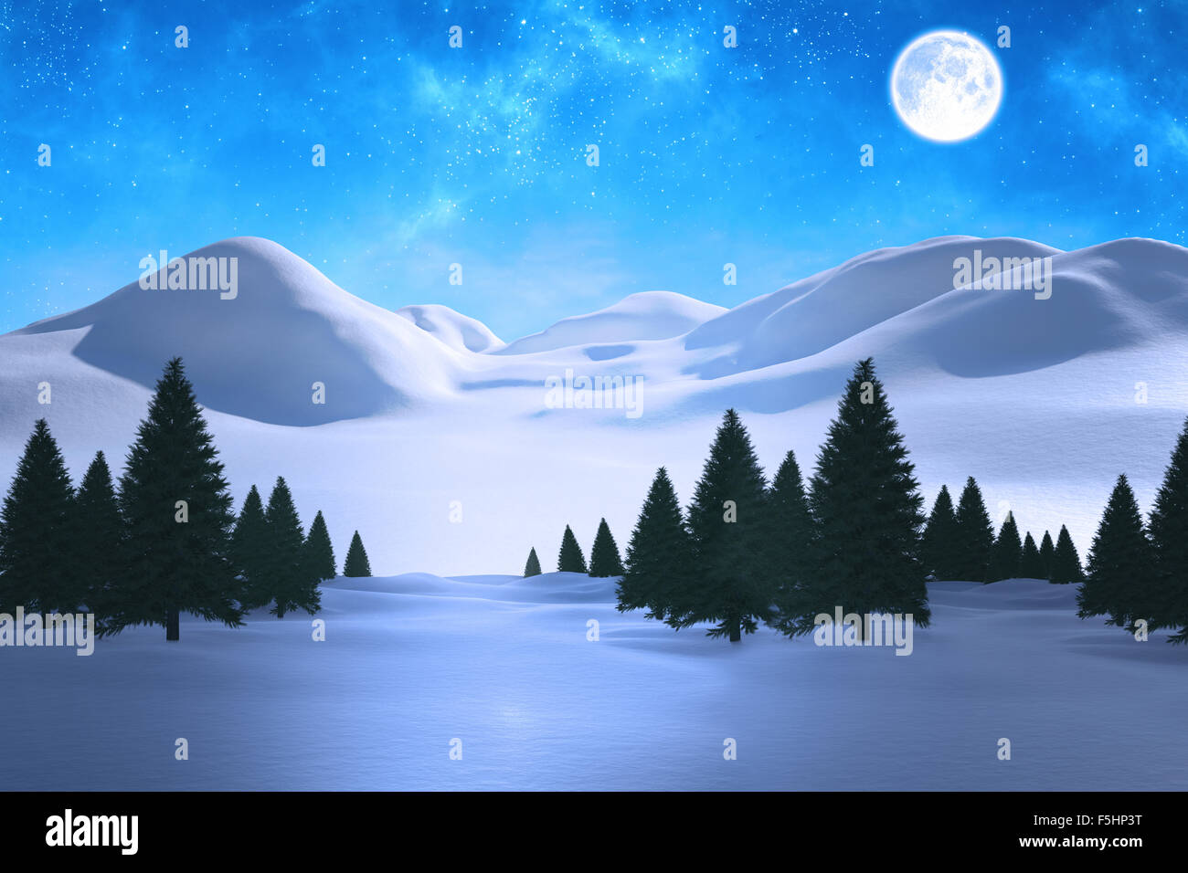Winter snow scene Stock Photo - Alamy