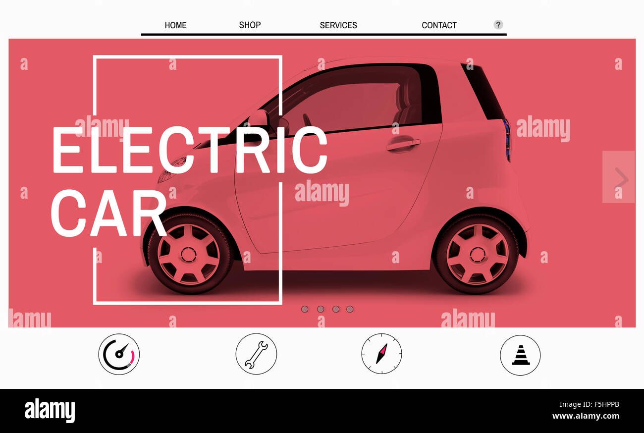 Car Website Homepage Layout Advertising Concept Stock Photo - Alamy