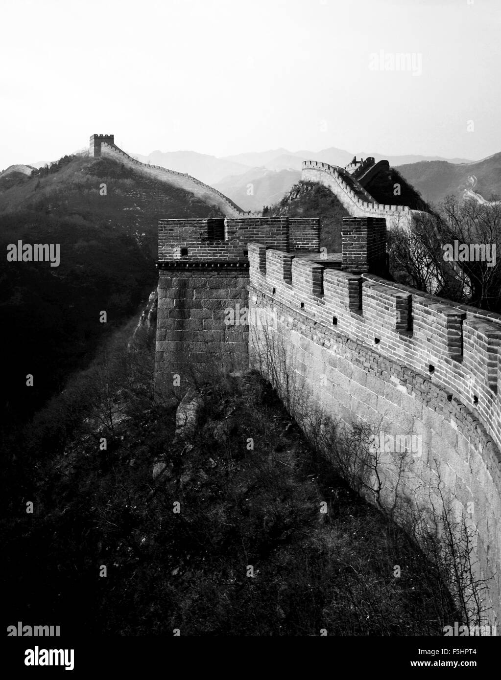 Great Wall China Sunrise Badaling Beijing Tourism Concept Stock Photo - Alamy