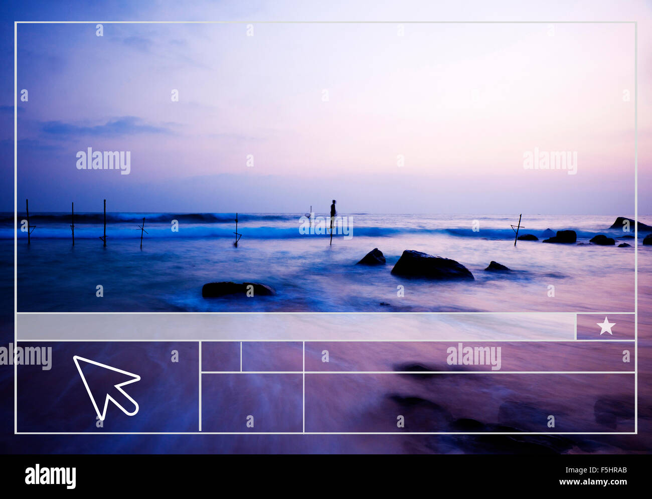 Interface Template Web Page Layout Concept Stock Photo - Alamy