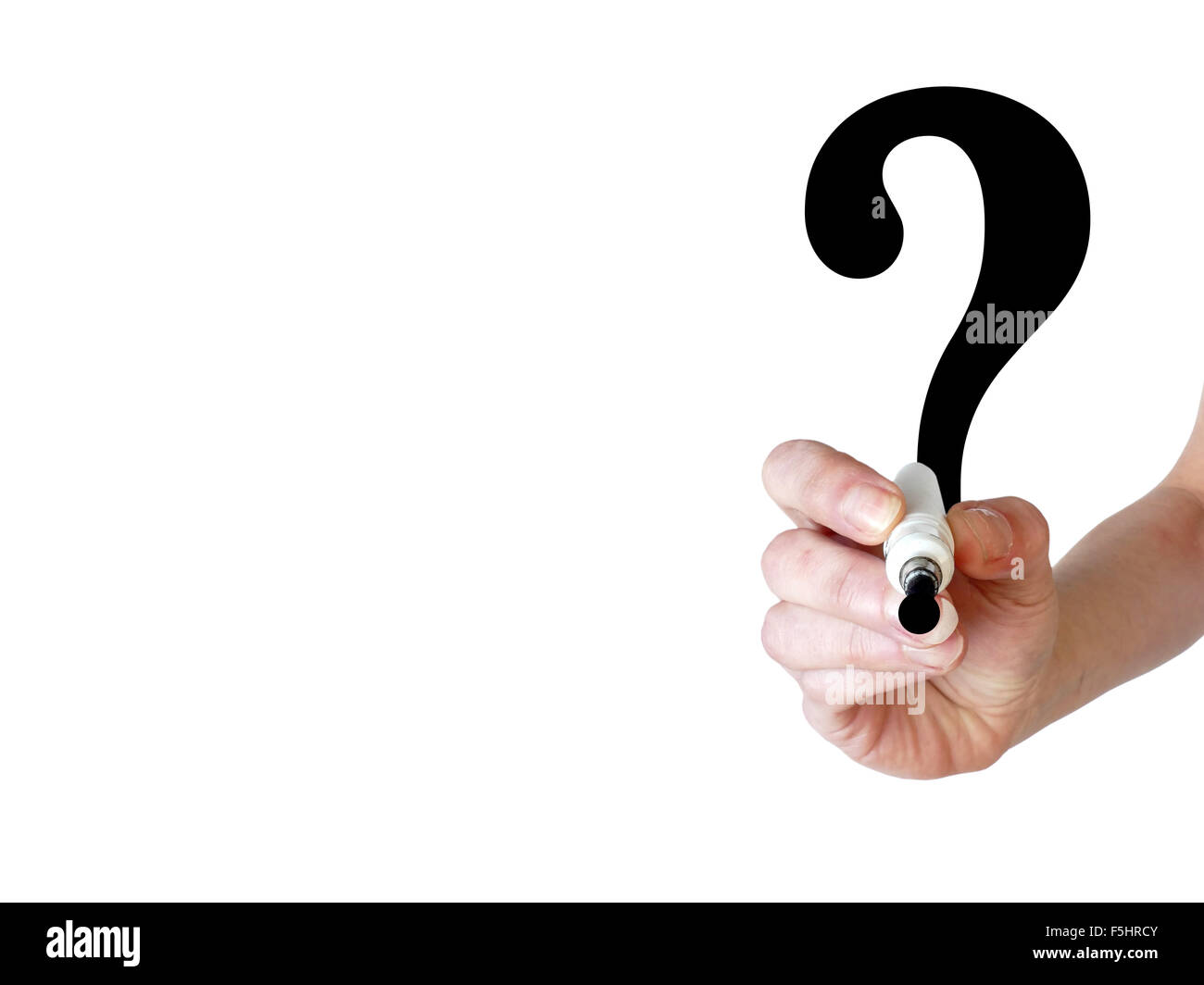 Question hand hi-res stock photography and images - Alamy