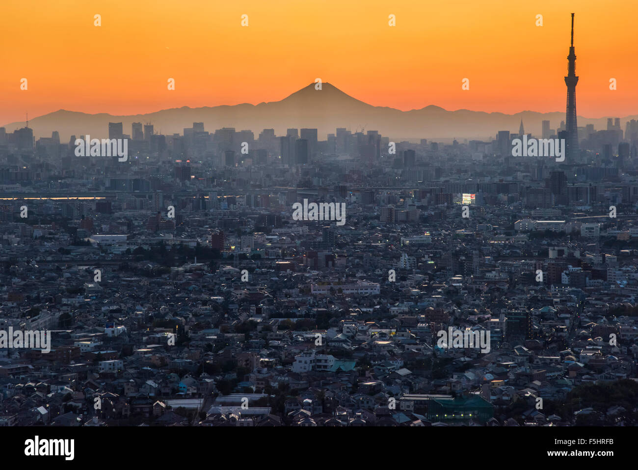 General view of Tokyo,from I－Link Town Ichikawa,Ichikawa city,Chiba ...