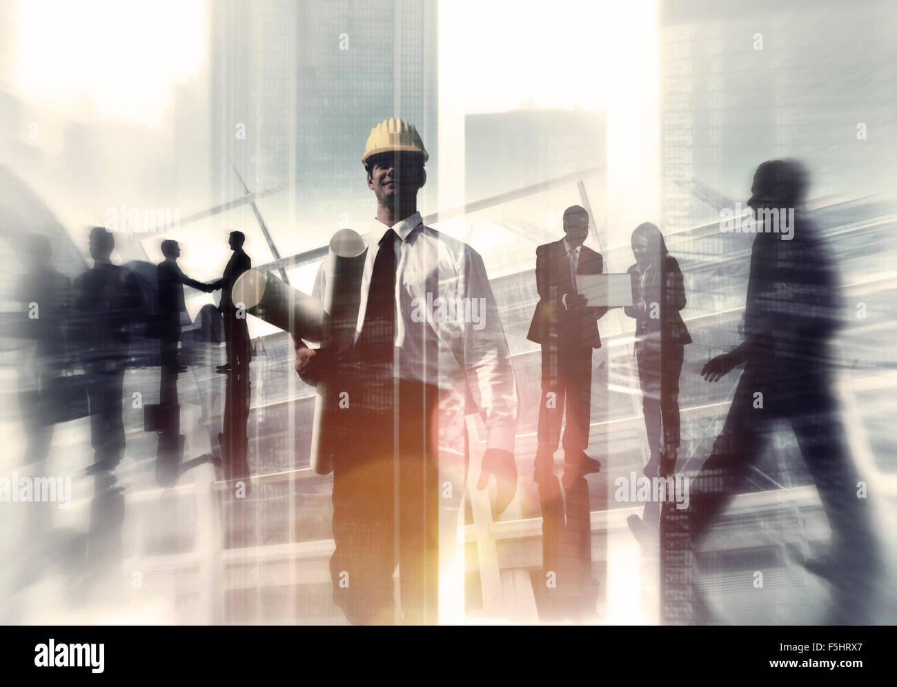 Engineer Architect Professional Occupation Corporate CIty Work Concept ...