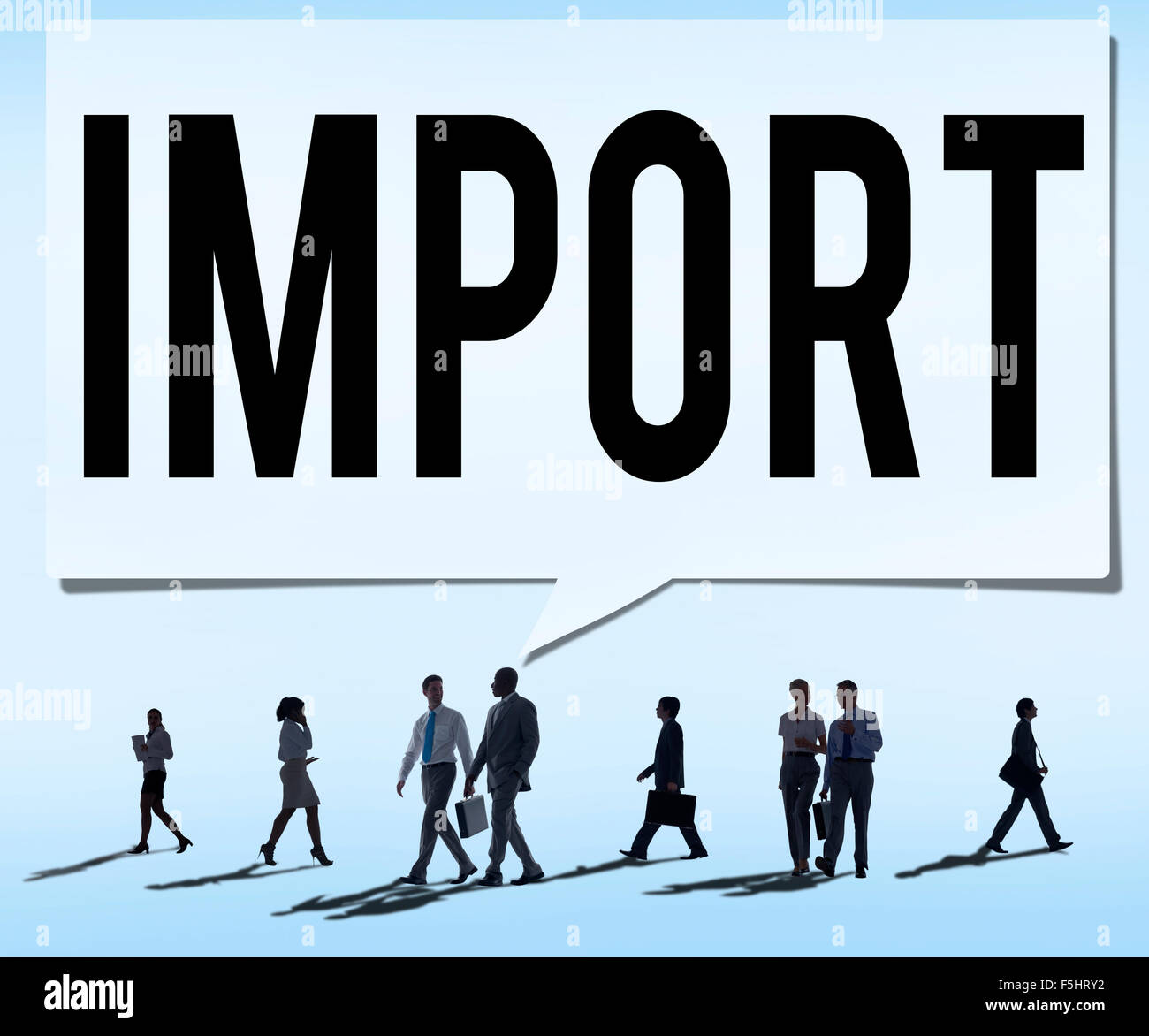 Import Trade Deliver Transportation Shipping Freight Concept Stock ...