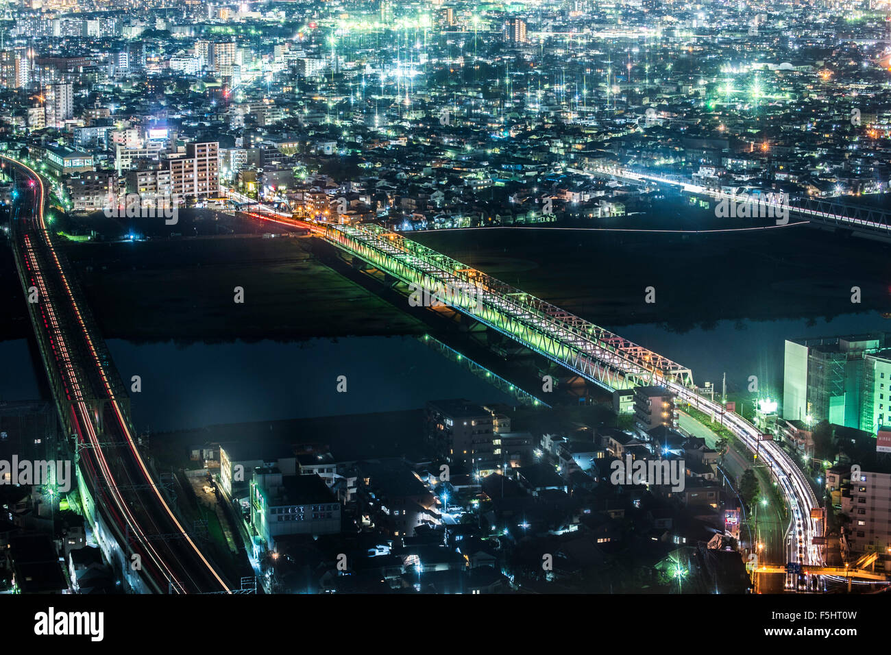 Bridges over edogawa river hi-res stock photography and images - Alamy