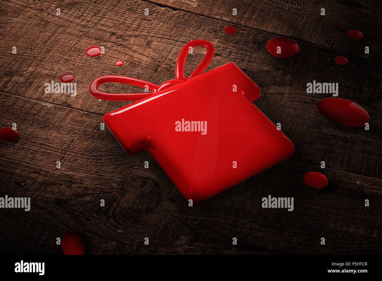 A red Gift paint splash Stock Photo - Alamy