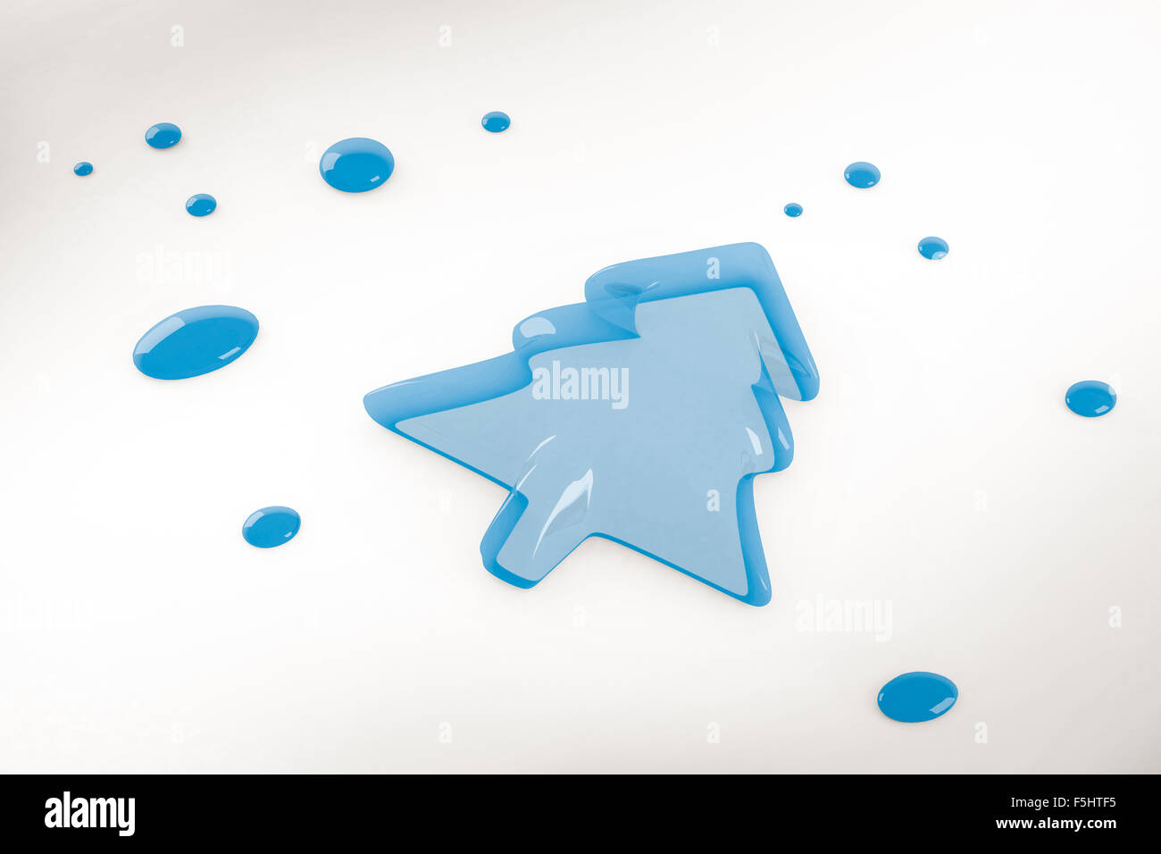 A christmas tree paint splash Stock Photo - Alamy