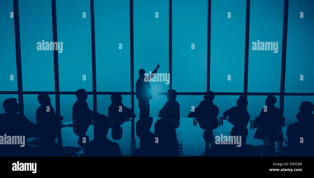 Business People Meeting Corporate Vision Strategy Concept Stock Photo ...