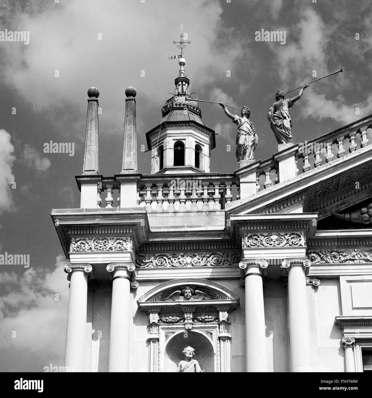 building old architecture in italy europe milan religion and sunlight ...