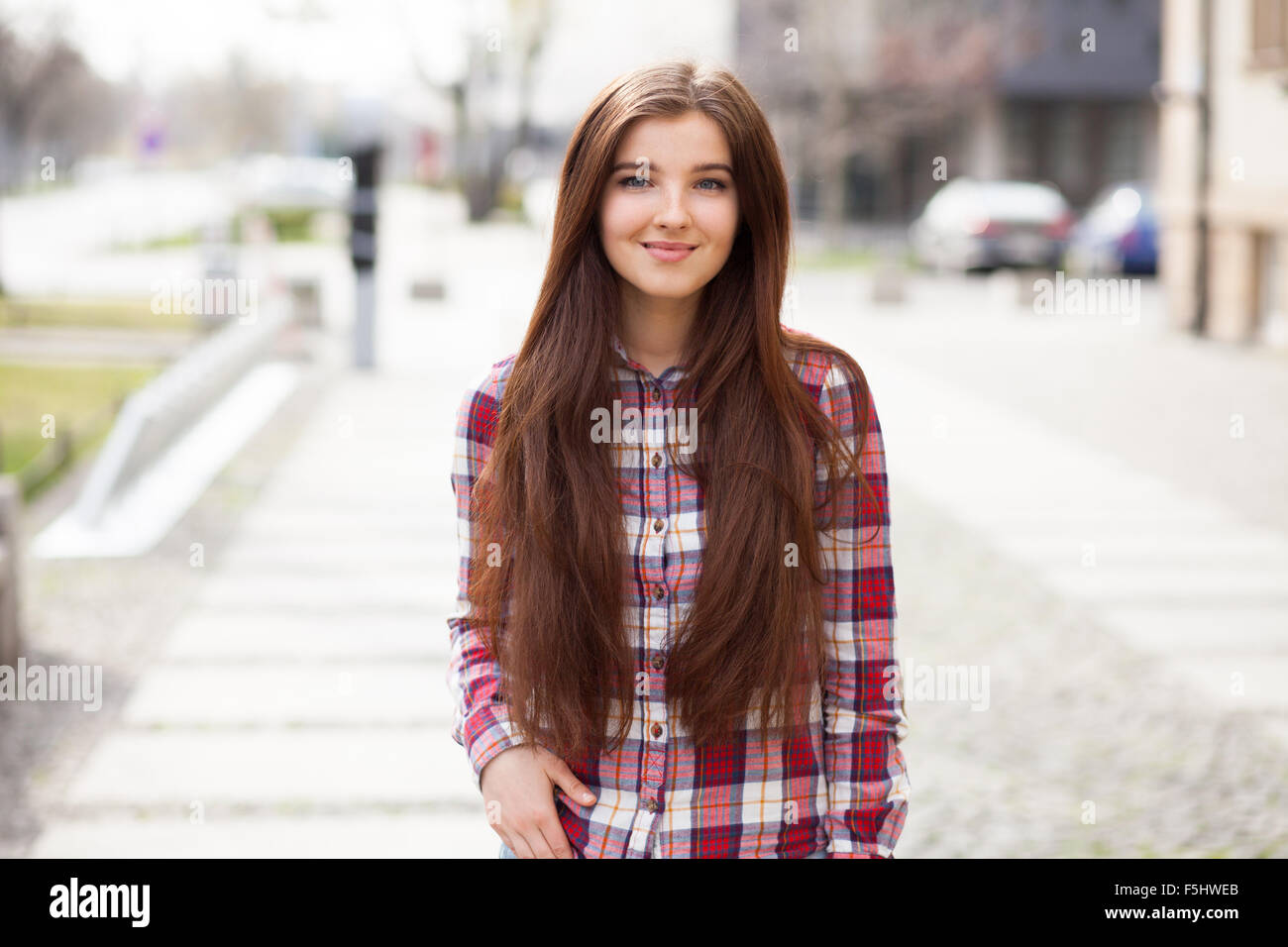 Natural face portrait of a beautiful young woman Stock Photo - Alamy