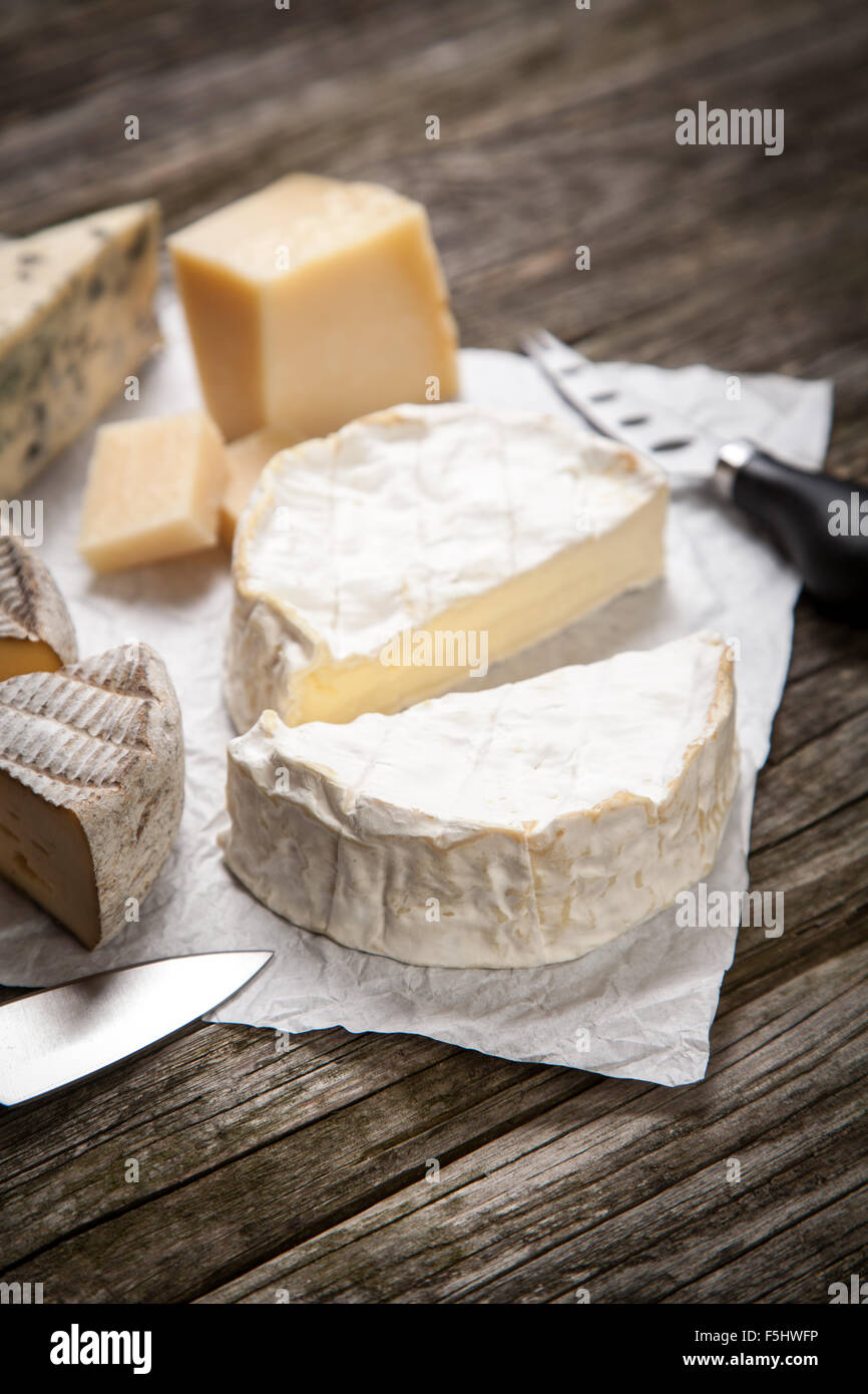 Soft french cheese Stock Photo - Alamy