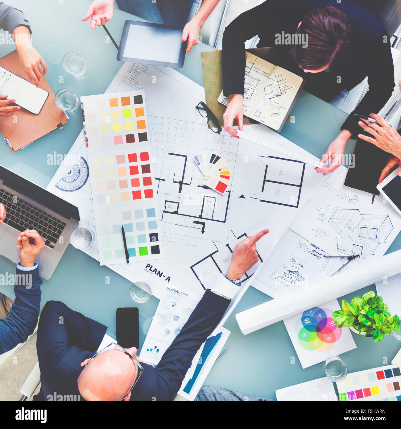 Design Team Planning for a New Project Concept Stock Photo - Alamy