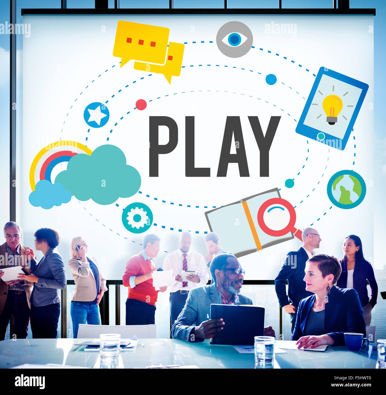 Play Playful Enjoyment Imagination Create Concept Stock Photo - Alamy