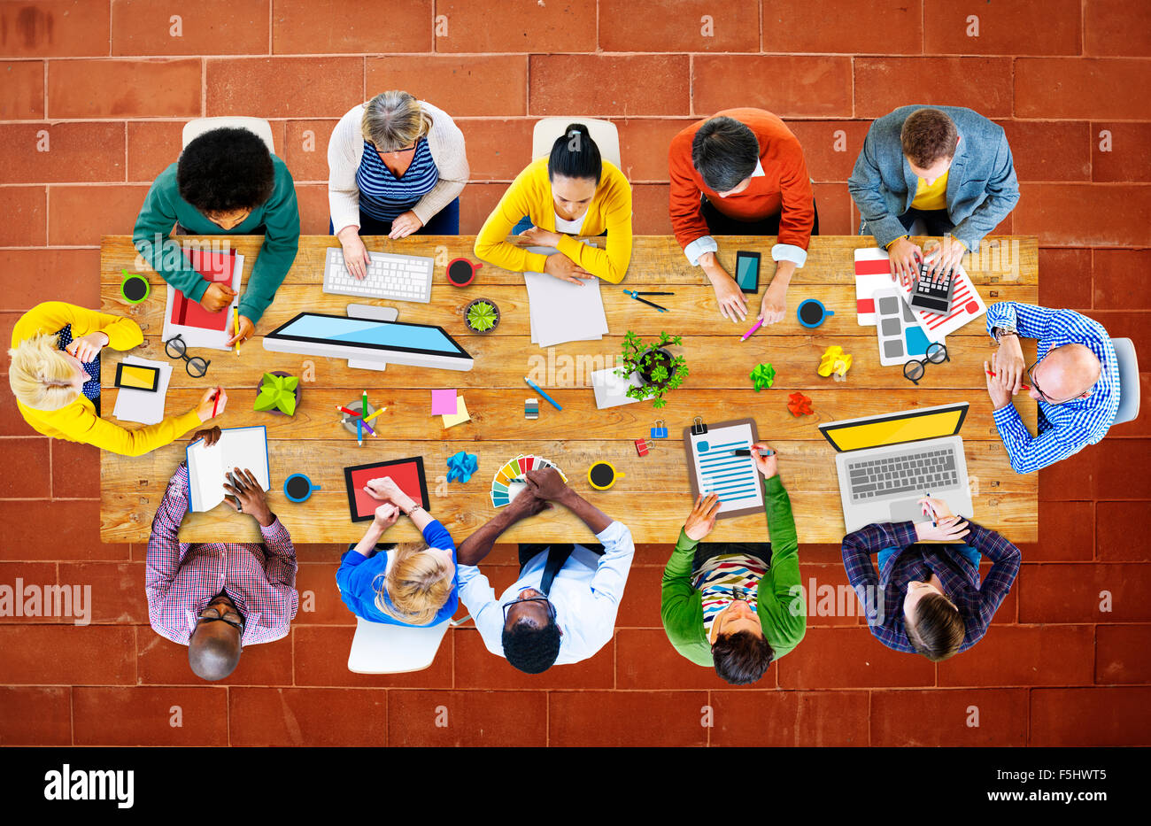 Meeting Brainstorming Discussion Collaboration Concept Stock Photo - Alamy