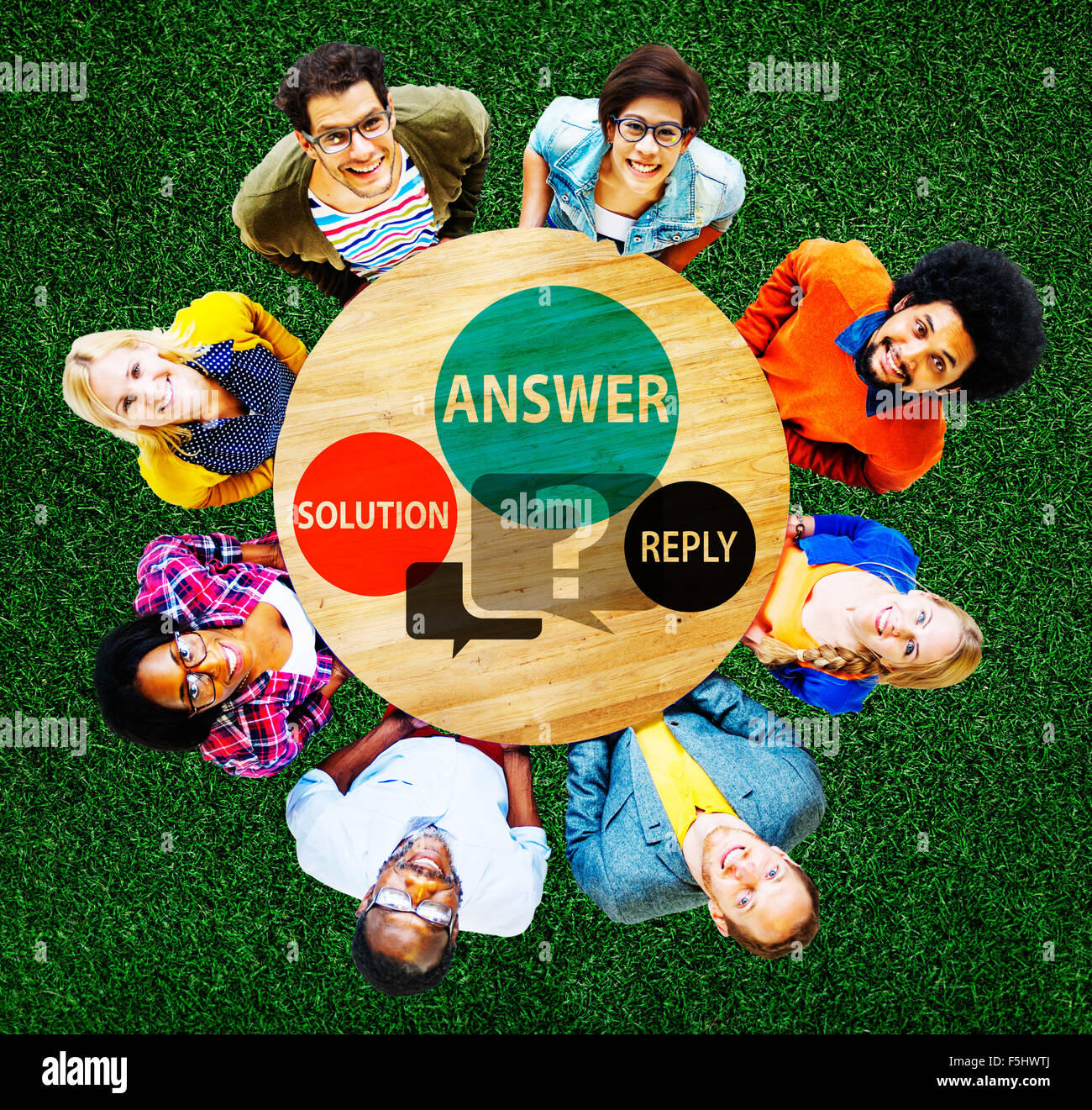 Answers Solution Reply Response Problems Concept Stock Photo - Alamy