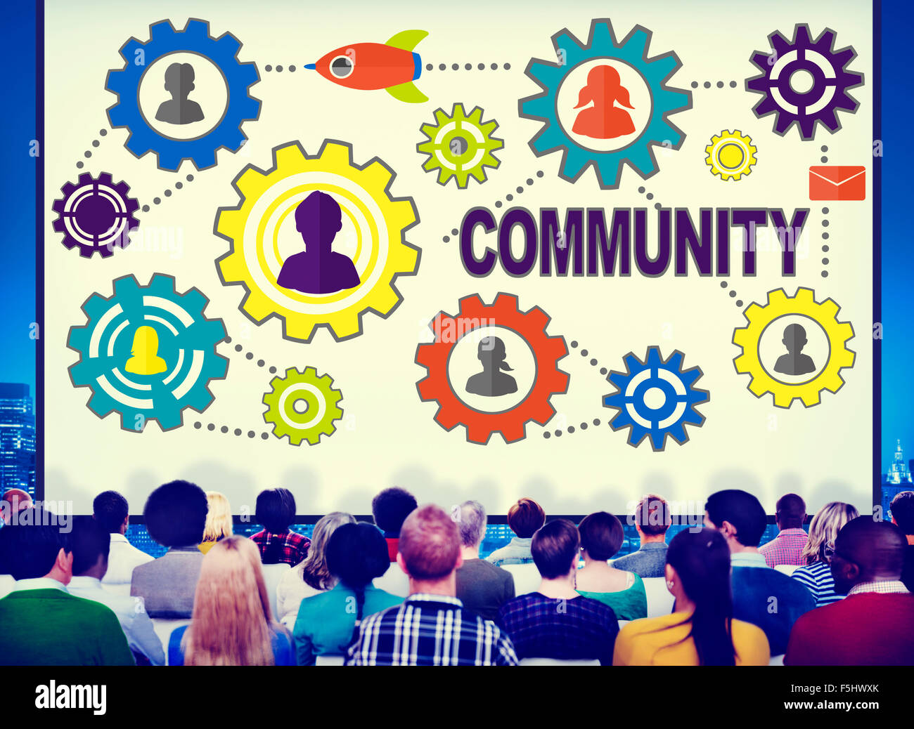Community Connection Society Social Media Social Network Concept Stock ...