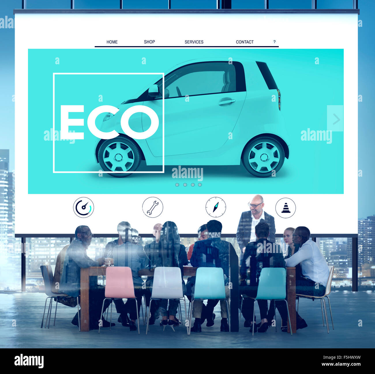 Webpage Car Information Searching Transportation Style Concept Stock ...