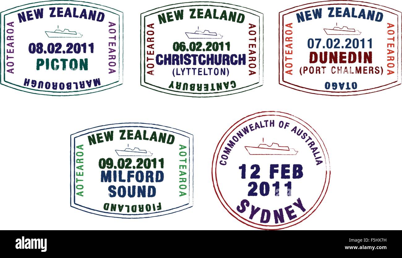 Passport Stamp Vector Passport Stamps Vector Image On VectorStock