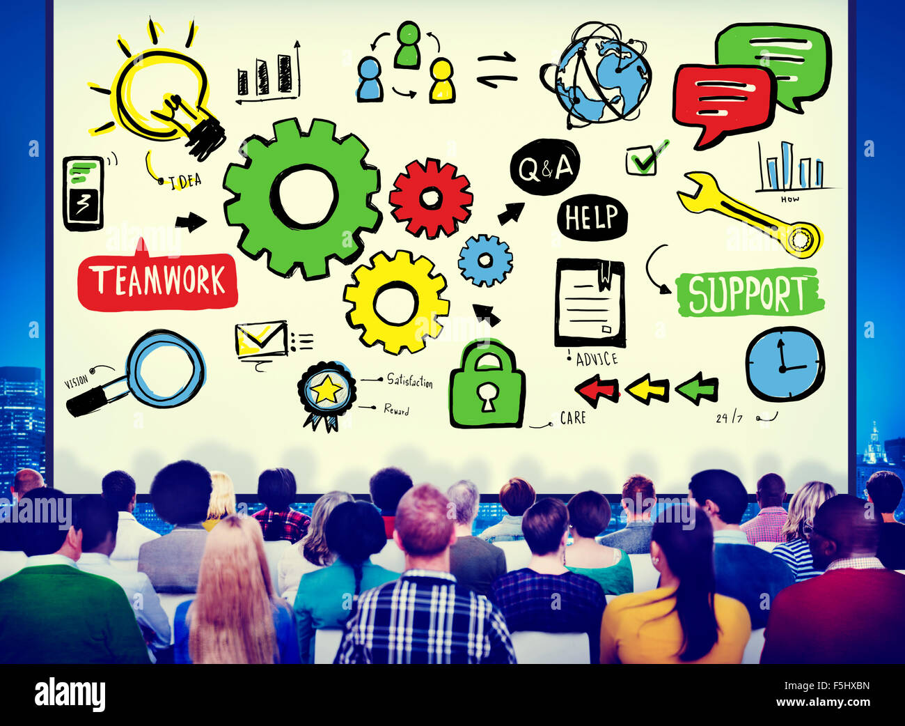 Teamwork Team Collaboration Connection Togetherness Unity Concept Stock ...