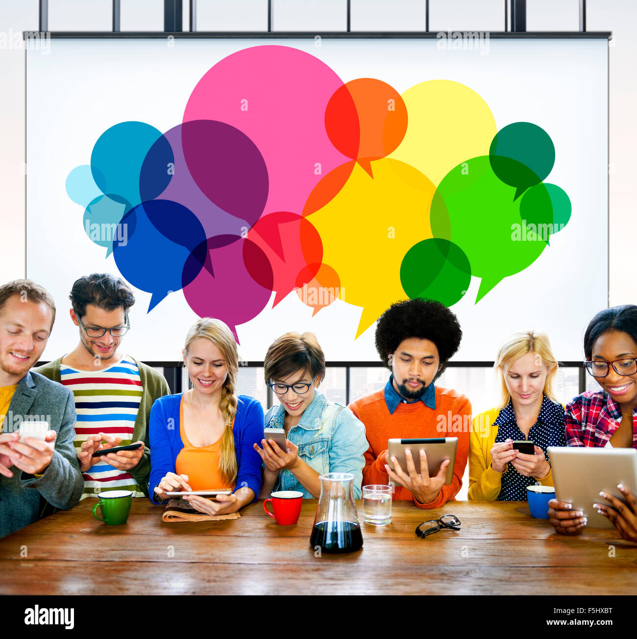 Speech Bubbles Message Concept Symbol Communication Idea Concept Stock ...