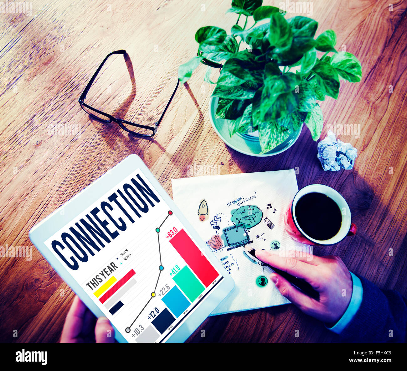 Networking Connection Global Communication Link Concept Stock Photo - Alamy