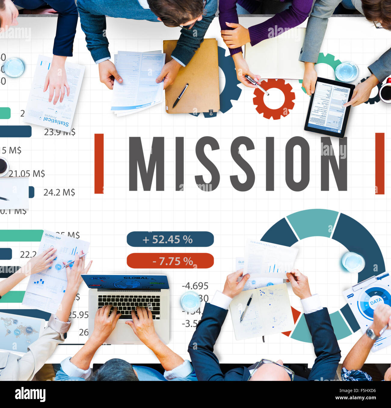 Mission Solution Target strategy Vision Concept Stock Photo - Alamy