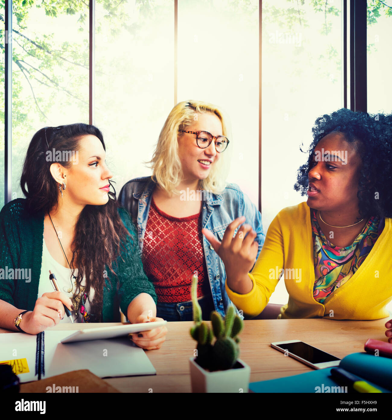 Meeting Talking Discussion Brainstorming Communication Concept Stock ...