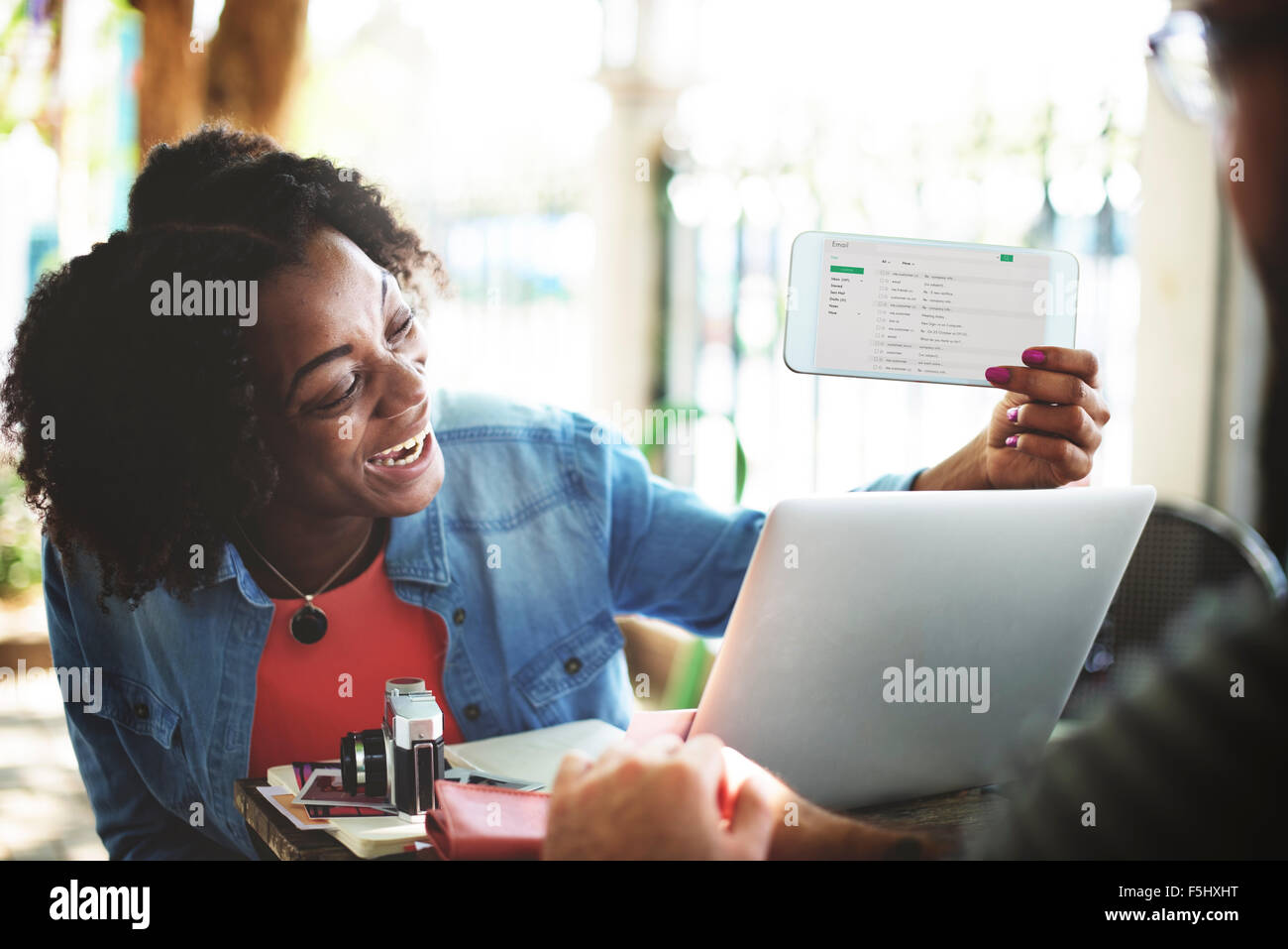 Woman Women Female Girl Be Happy Chill Attitude Concept Stock Photo - Alamy