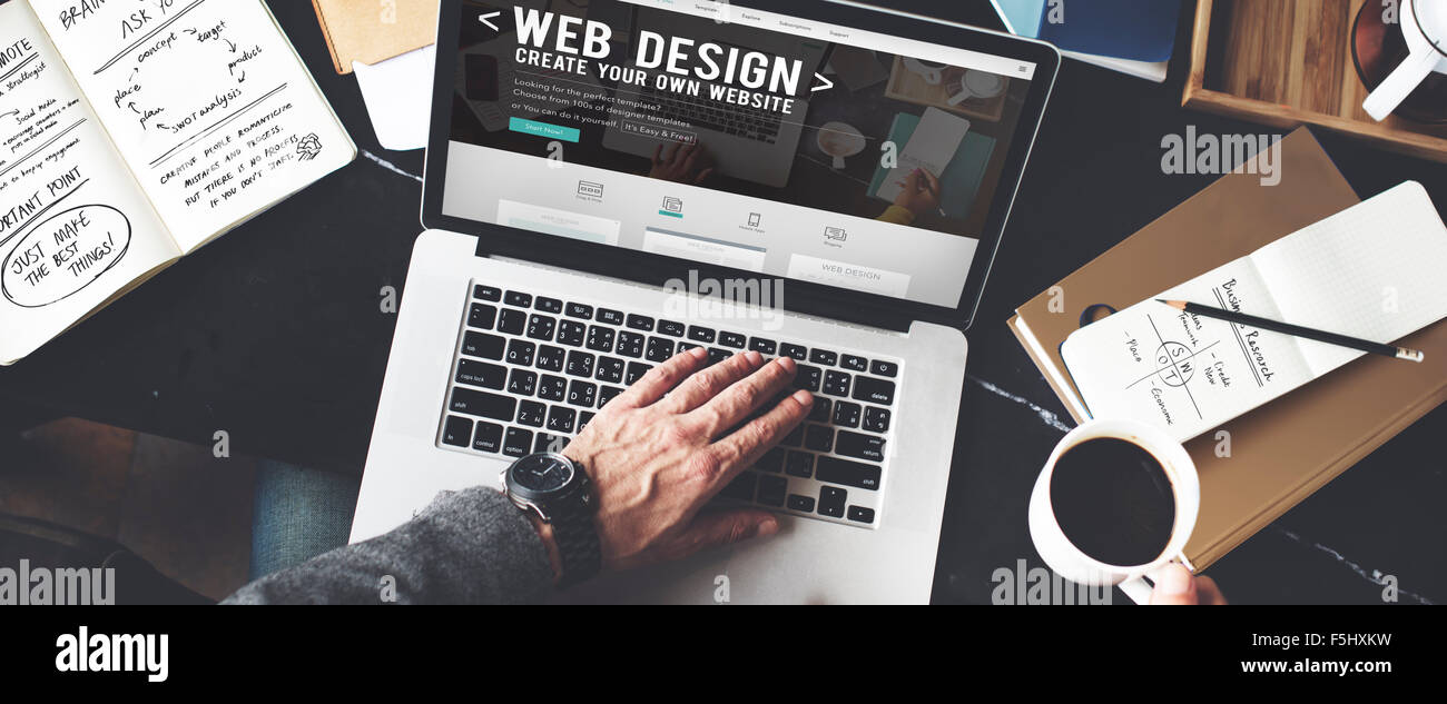 Web Desegn Ideas Creativity Internet Online Multimedia Concept Stock ...