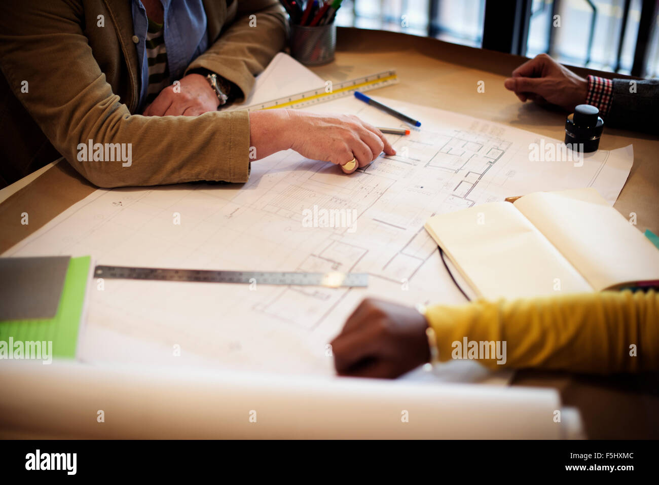 Architect Design Project Meeting Discussion Concept Stock Photo - Alamy