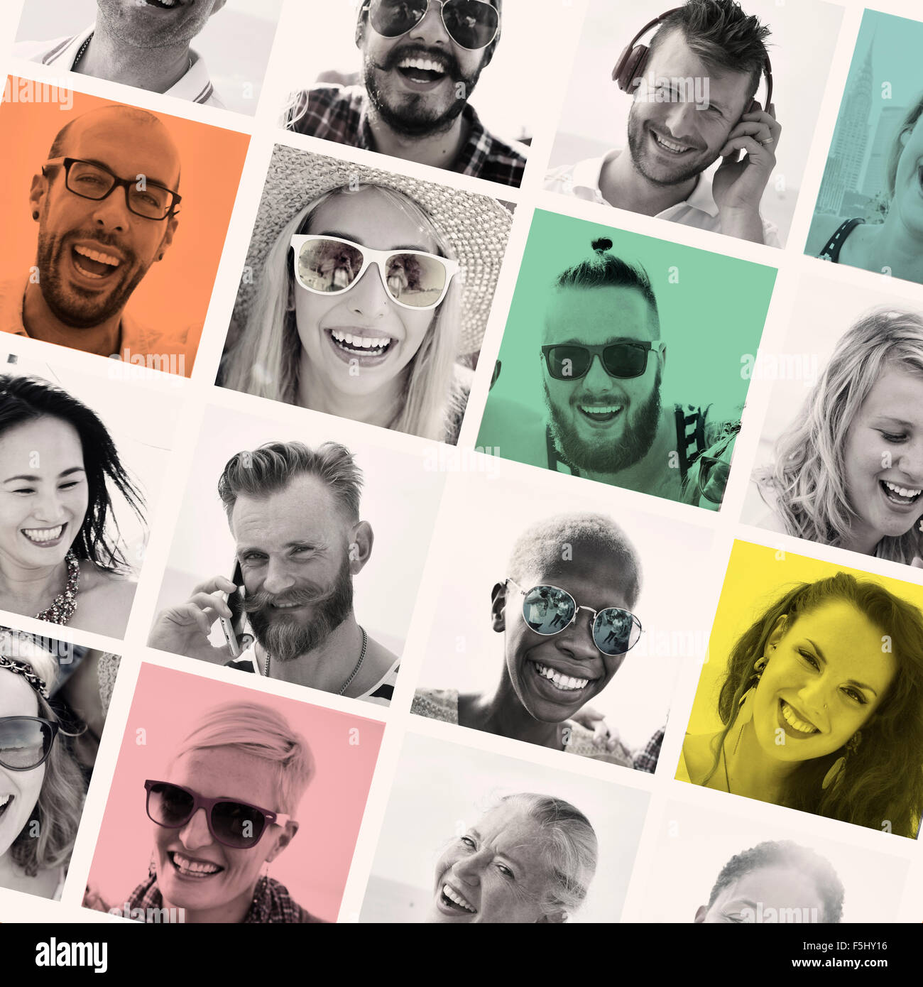 Friends Friendship Portrait Togetherness Fun Concept Stock Photo - Alamy