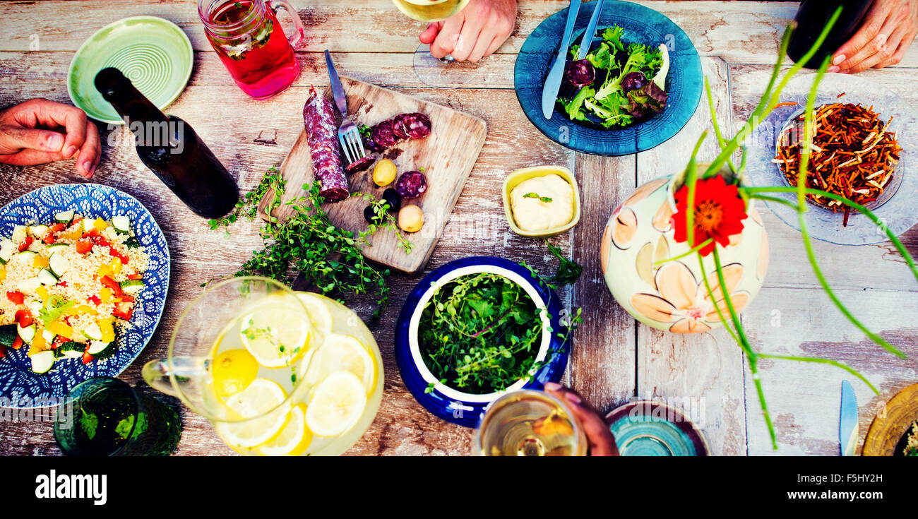 Food Beverage Party Meal Drink Concept Stock Photo - Alamy