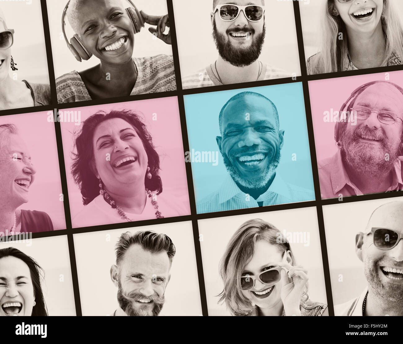 Friends Friendship Portrait Togetherness Fun Concept Stock Photo - Alamy