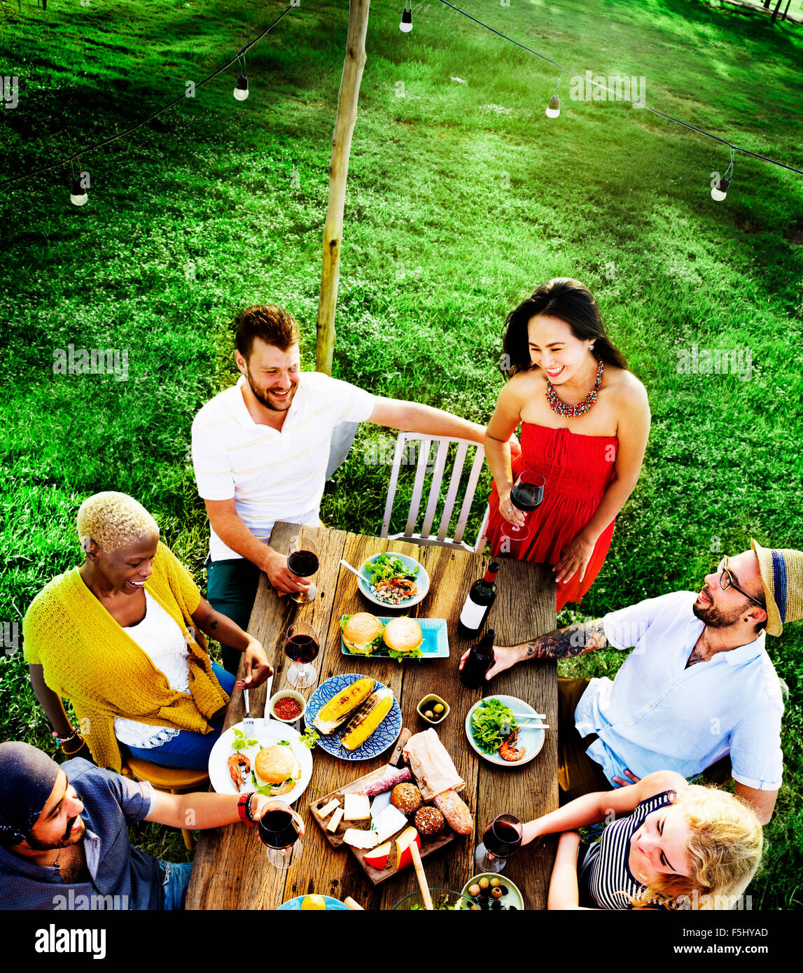 Friends Celebration Cheers Happiness Bonding Concept Stock Photo - Alamy
