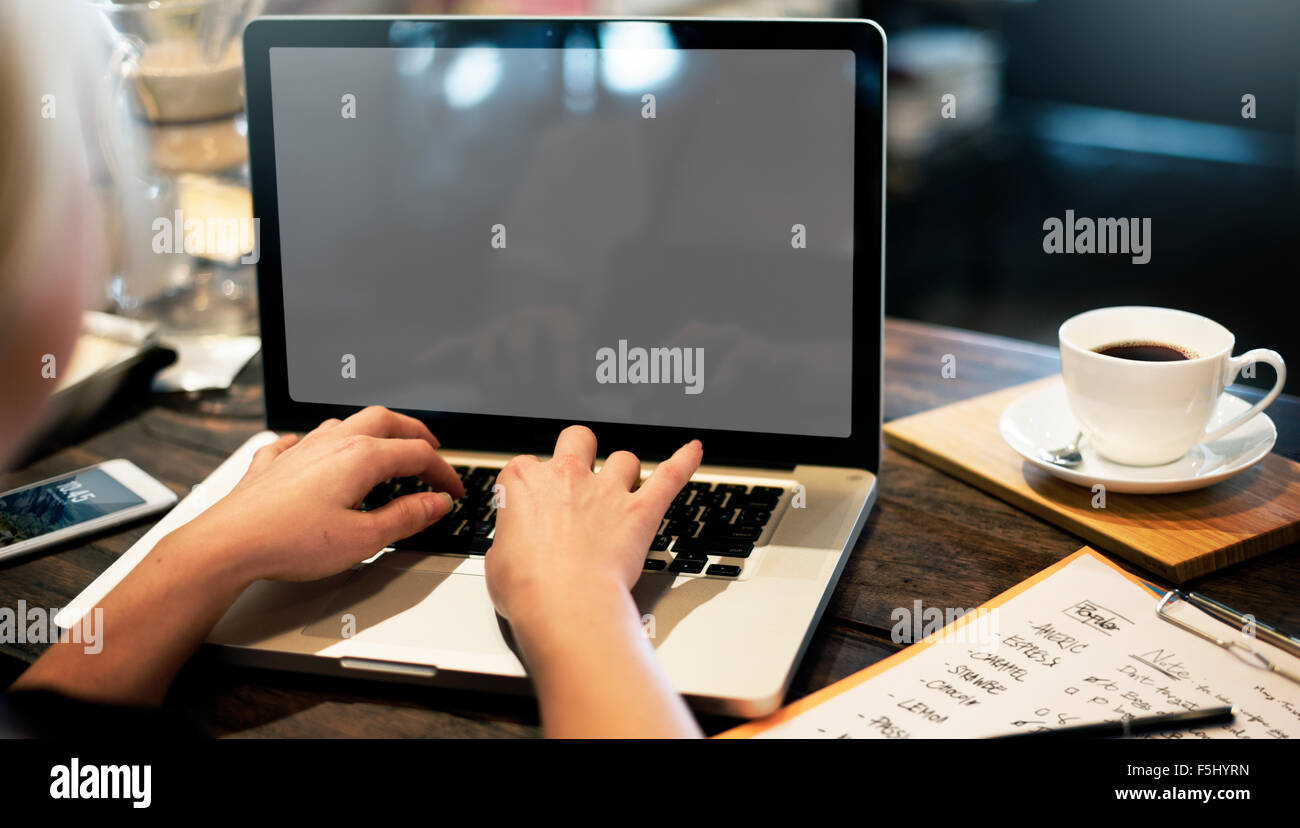 Connection Communication Using Computer Laptop Cocnept Stock Photo - Alamy