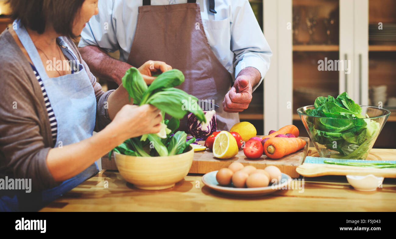 Family Cooking Kitchen Preparation Dinner Concept Stock Photo - Alamy