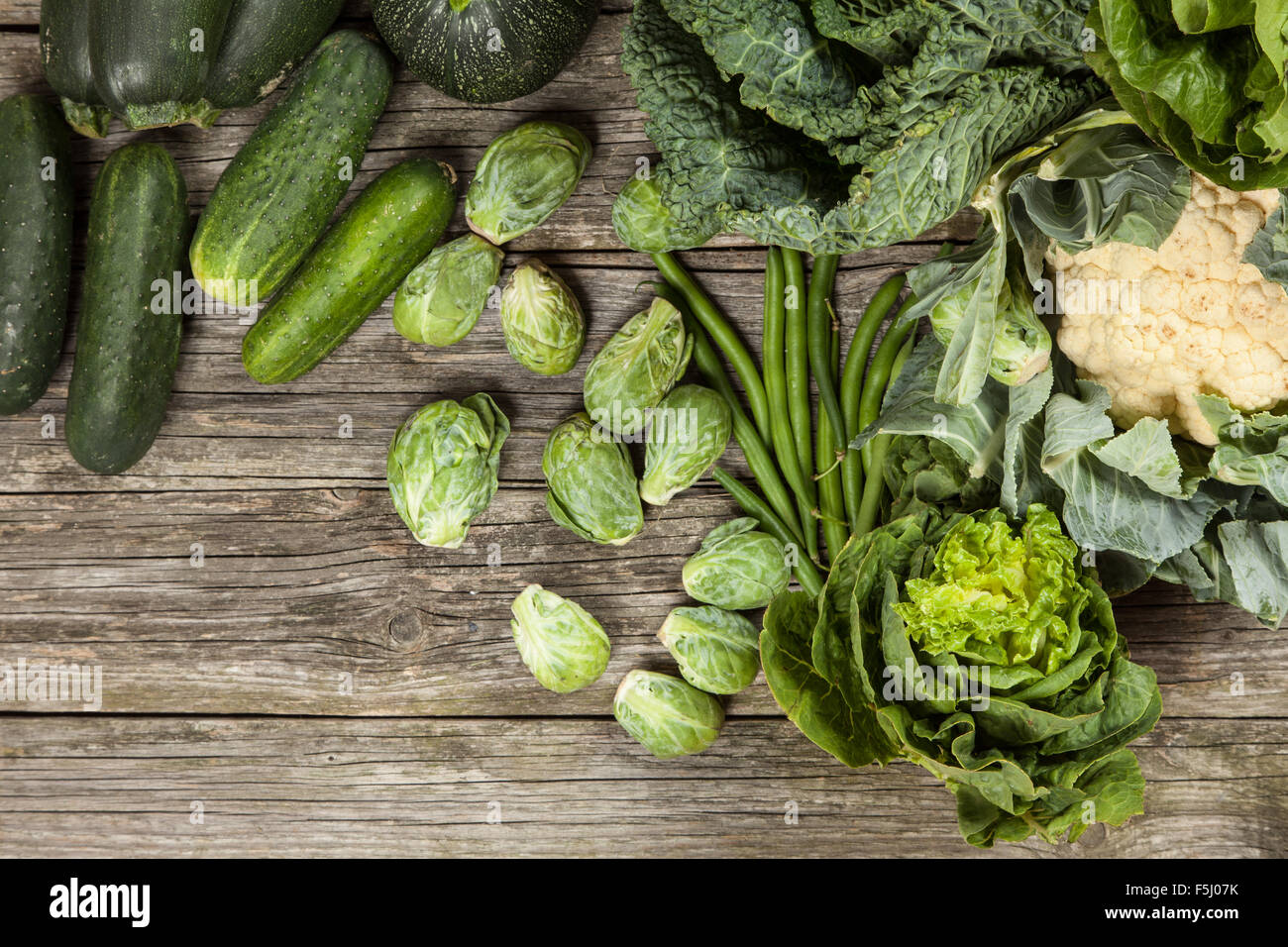 Assortment of green vegetables Stock Photo - Alamy