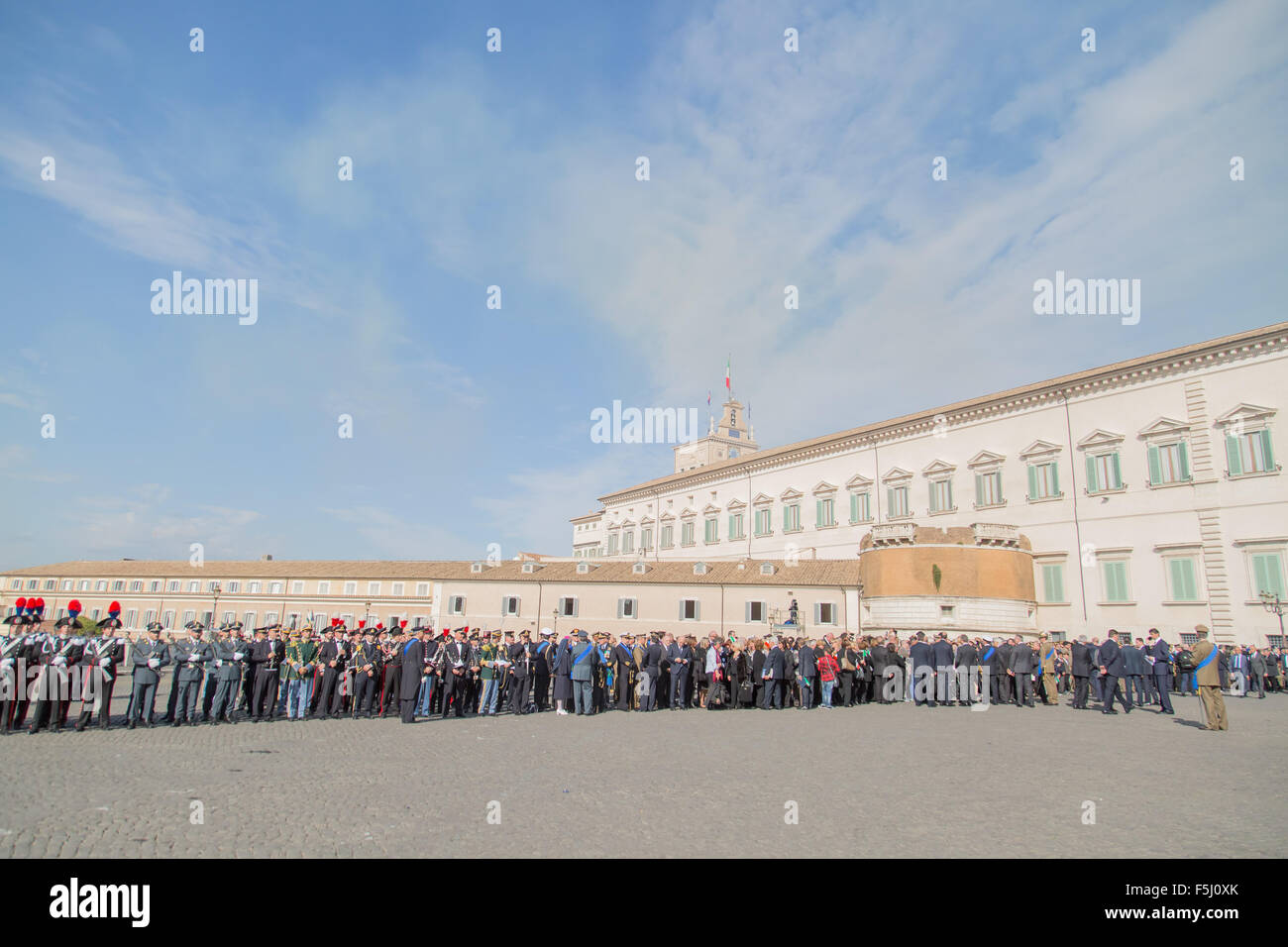Rome, Italy. 04th Nov, 2015. The Armed Forces pay their homage during ...