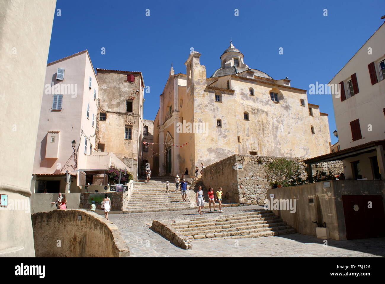Calvi old town, Corsica, France Stock Photo - Alamy