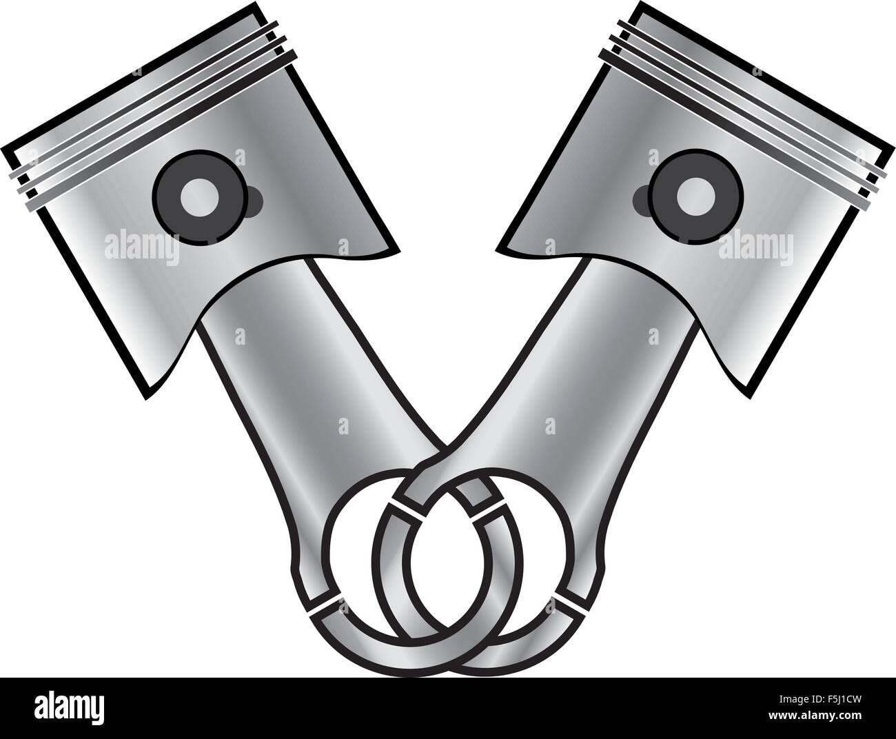 Piston rings Stock Vector Images - Alamy