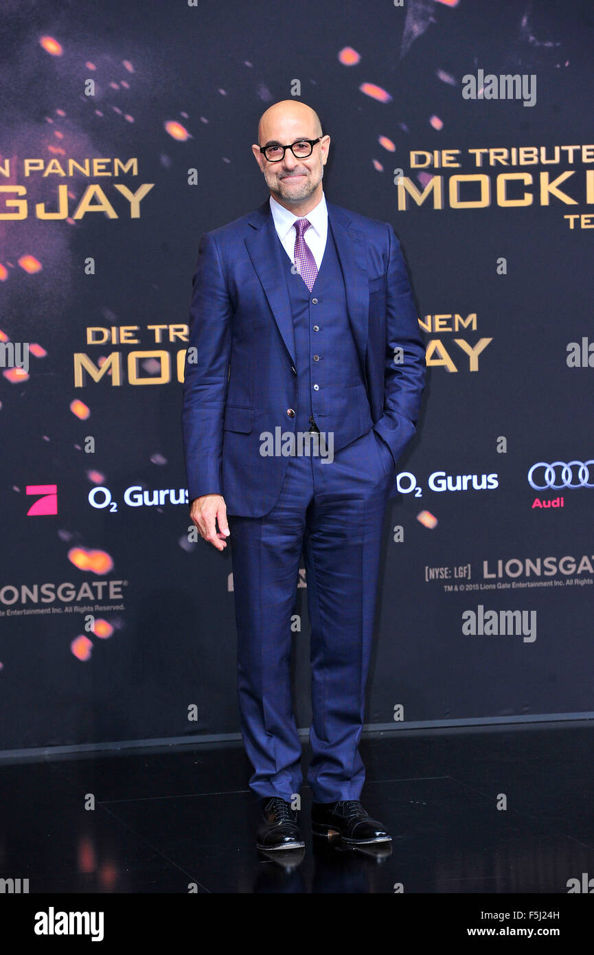 American actor Stanley Tucci attends to the Premiere of "The Hunger ...