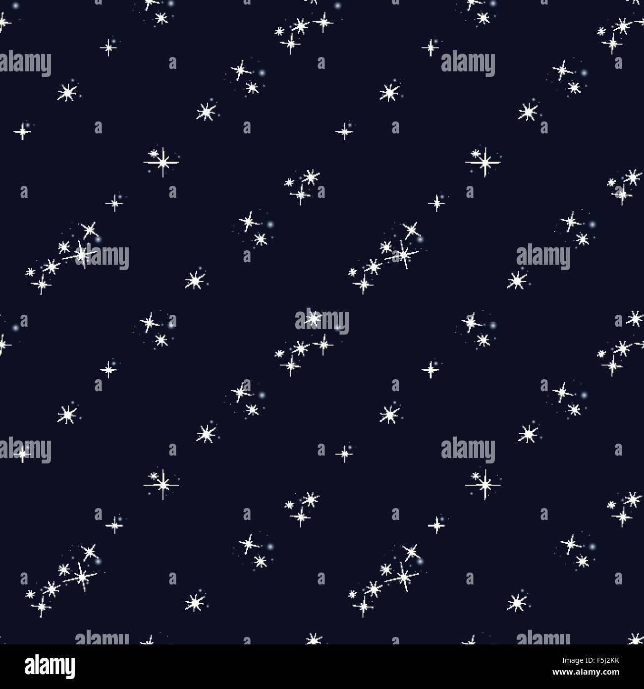 Starry sky seamless pattern Stock Vector Image & Art - Alamy