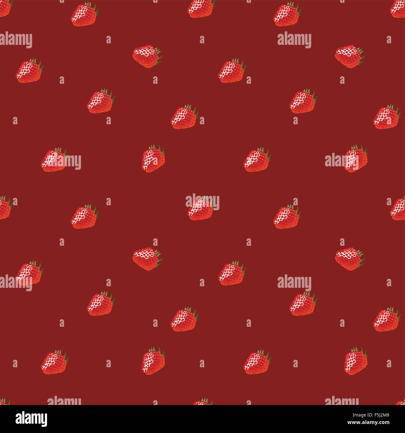 Seamless pattern with strawberry Stock Vector Image & Art - Alamy
