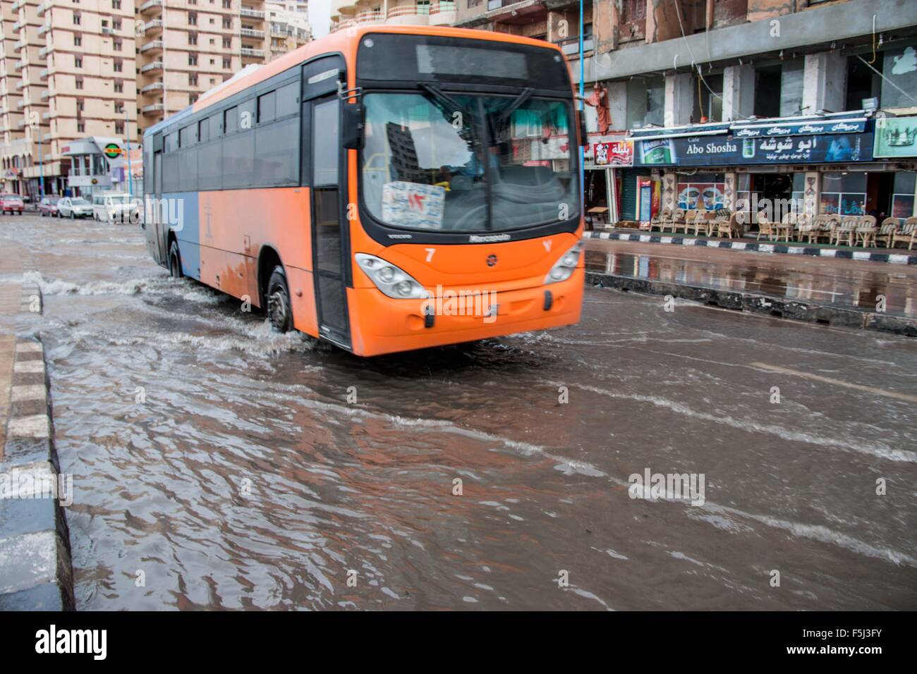 Alexandria, Alexandria, Egypt. 5th Nov, 2015. An Egyptian man drives in ...