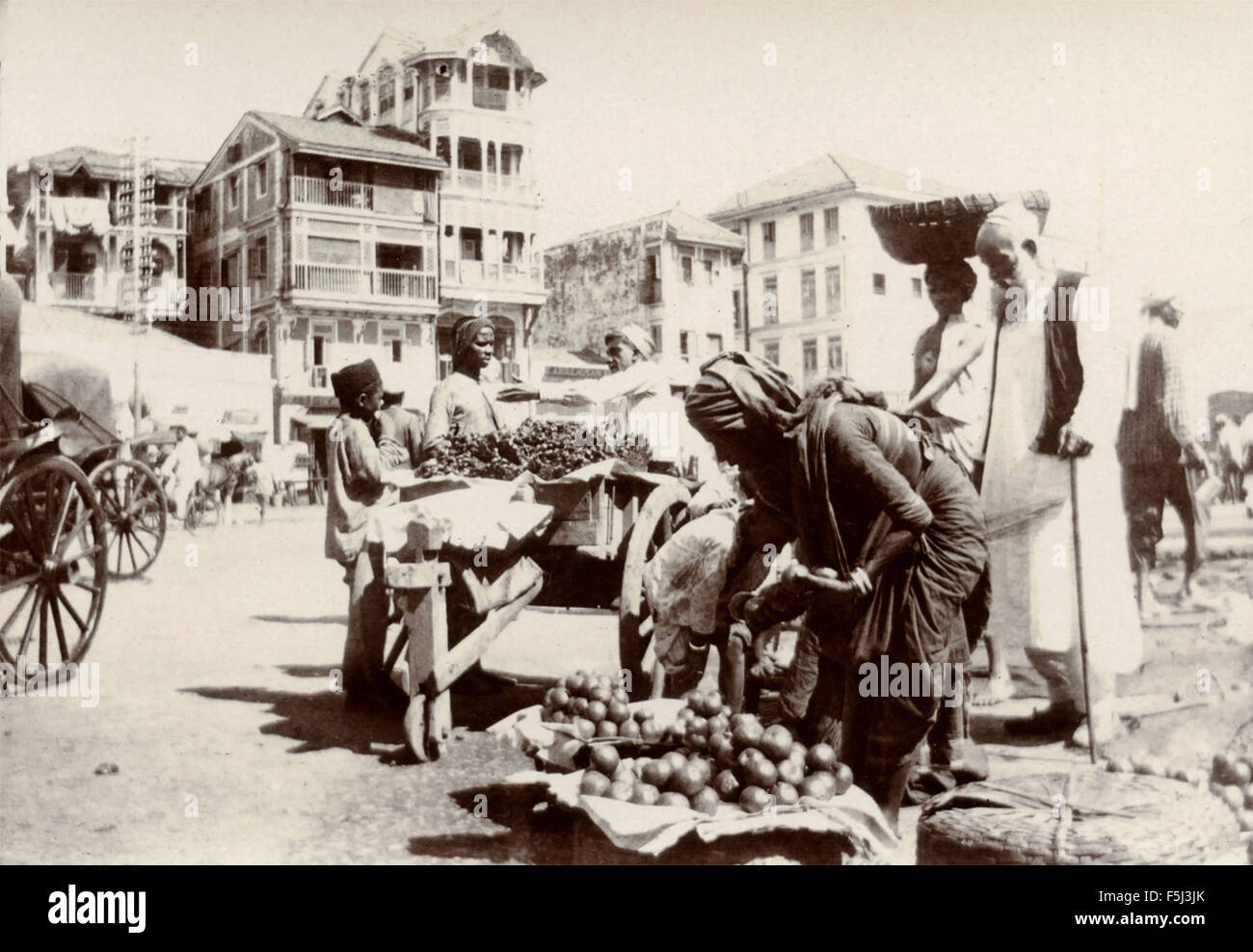 The market square , India Stock Photo - Alamy